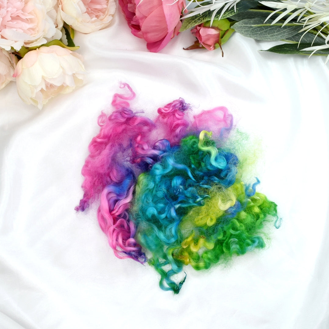 Hand-Dyed Australian English Leicester Wool locks | Shop Online Sally ...