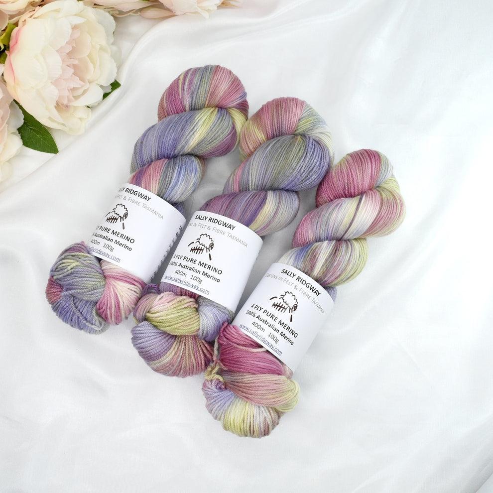 Hand Dyed 4 ply Pure Merino Wool Yarn | Shop Online – Sally Ridgway ...