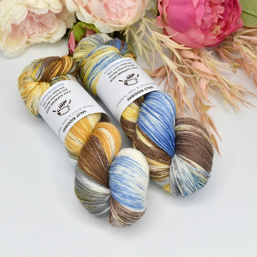 Hand Dyed 4 ply Sock Knitting Yarn | Buy Indie Dyed Yarn Online – Sally ...