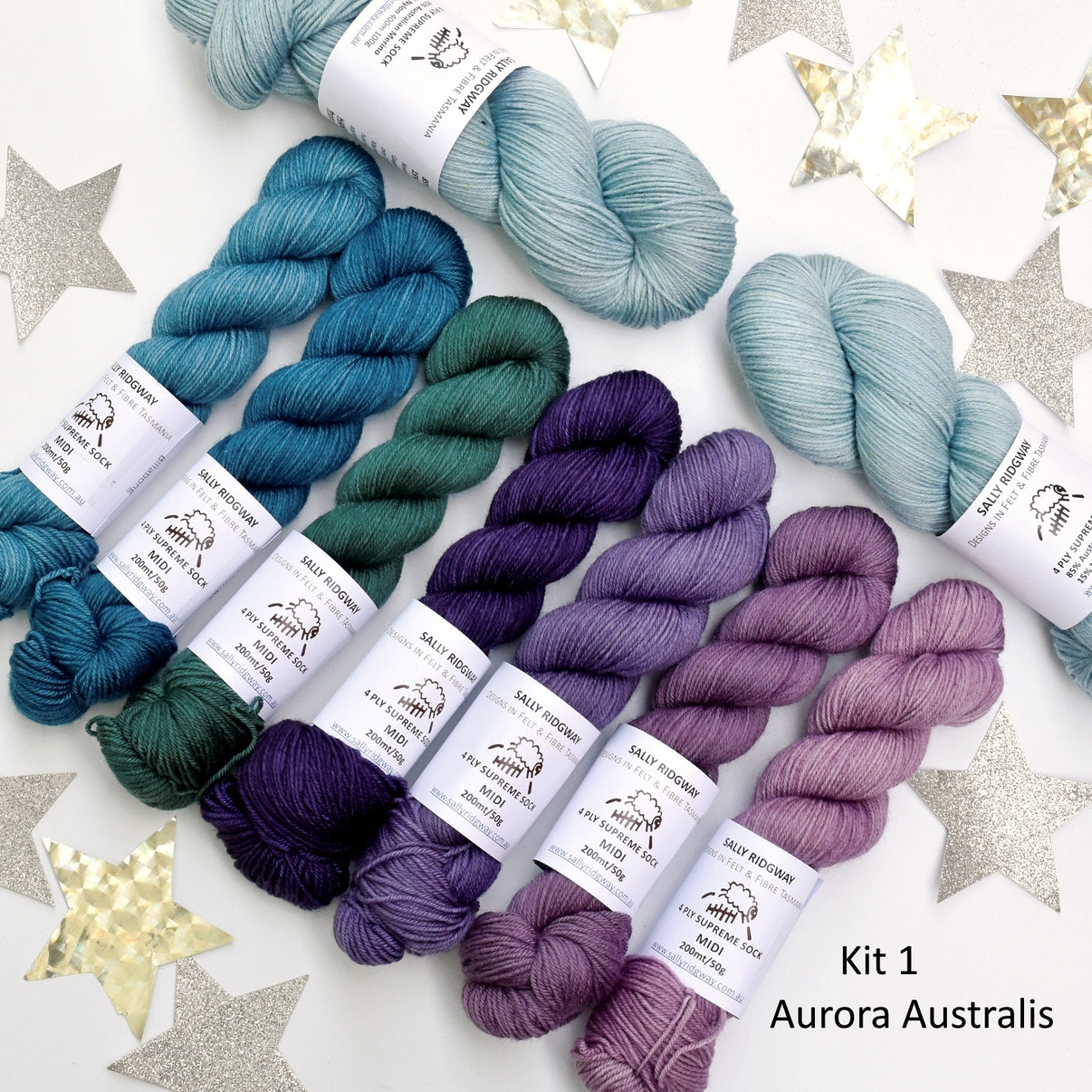 Cosmic Connections MKAL Yarn Kit - Aurora Australis | Sally Ridgway ...