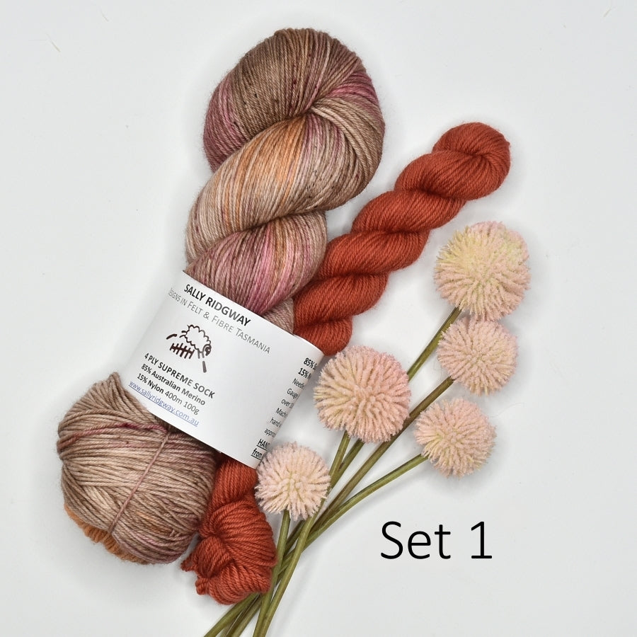 Hand Dyed 4 ply Sock Yarn Set | Buy knitting Yarn Online – Sally ...