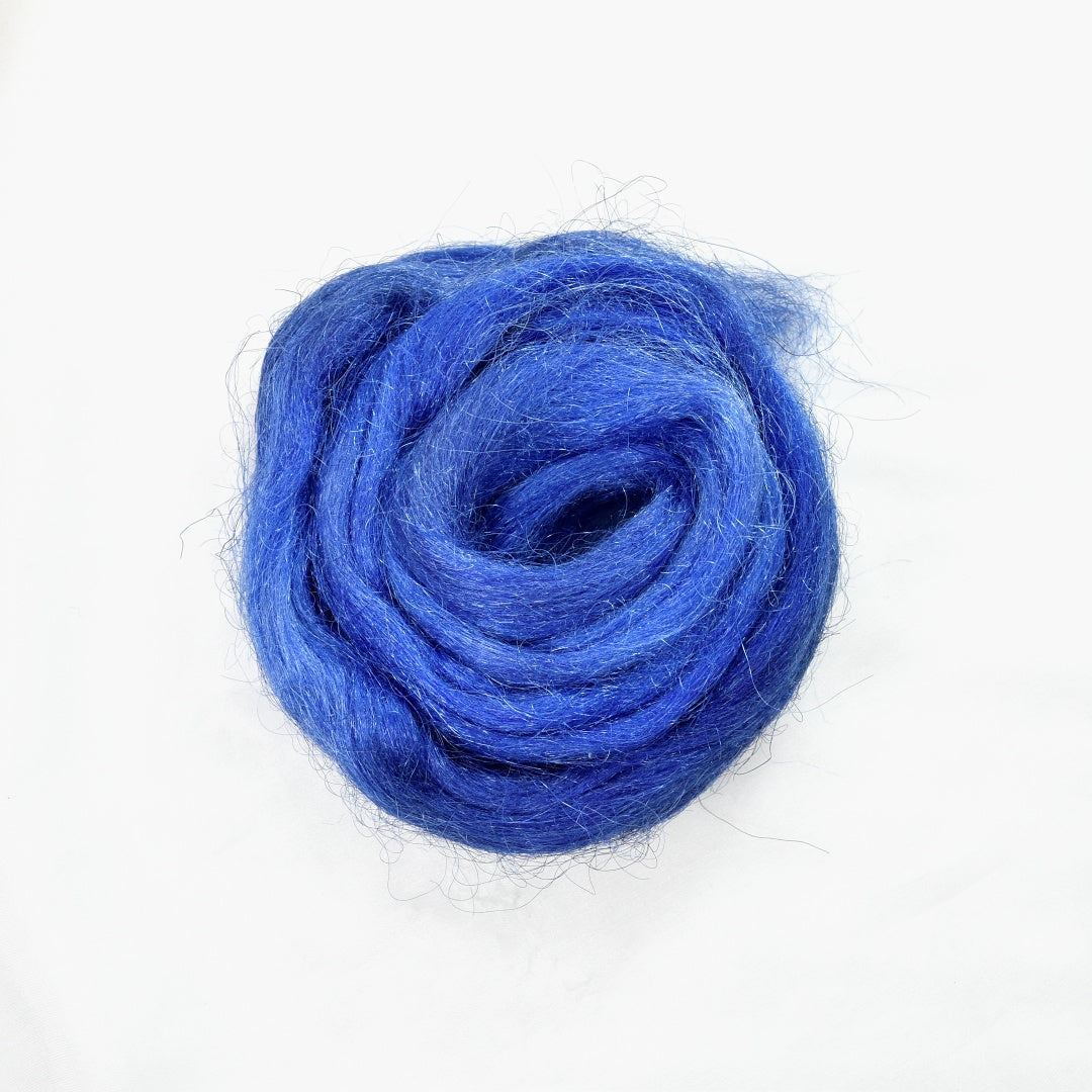 Blue Hand Dyed Firestar Fibre Trilobal | Sally Ridgway Designs – Sally ...