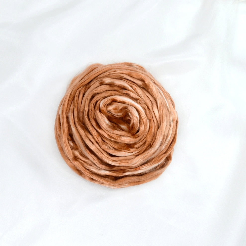 Hand Dyed Mulberry Silk Roving for Spinning and Felting | Shop Wool ...