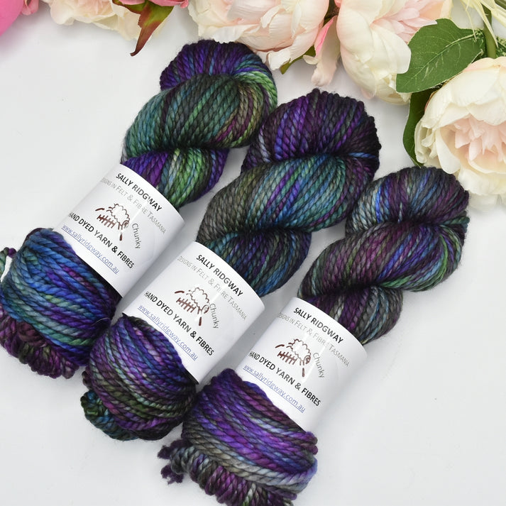 Hand Dyed 12 Ply Chunky Merino Knitting Yarn | Shop Wool Online – Sally ...