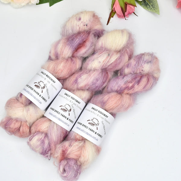 Hand Dyed Suri Alpaca & Silk Laceweight Yarn | Sally Ridgway Designs ...