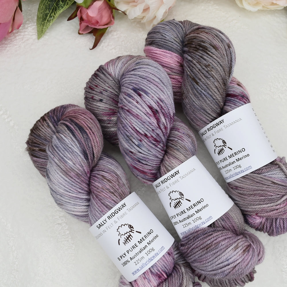 Hand Dyed 8 ply DK Merino Yarn Non Superwash | Shop Knitting Wool Yarn ...