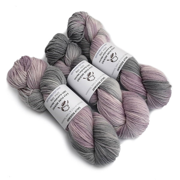 Hand Dyed 8 ply Merino Yarn in Dusty Lavender | Shop Knitting Wool Yarn ...