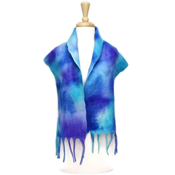 Australian Merino Wool Felt Scarf Wrap in Purple Opal | Shop Wool ...