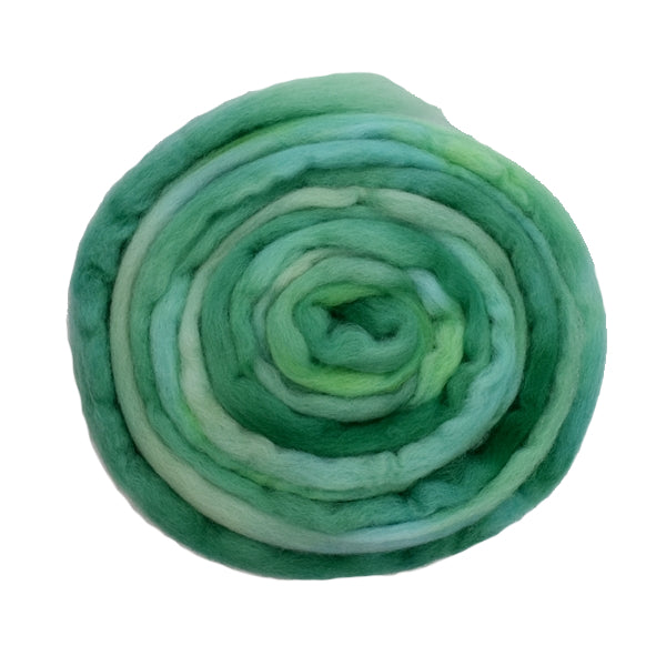 Corriedale Wool Roving/Top - Mint Swirl | Shop Wool, Felt and Fibre ...