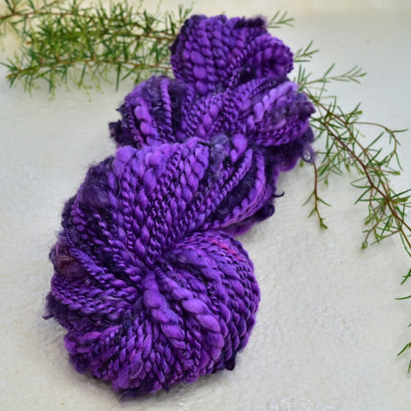 Hand Spun Chunky Merino Art Yarn in Medieval | Shop Art Yarn Online ...