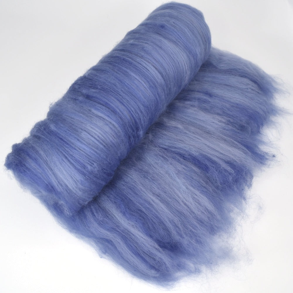 Blue Hand Dyed Merino Wool Batts | Shop Wool Batts for Felting and ...
